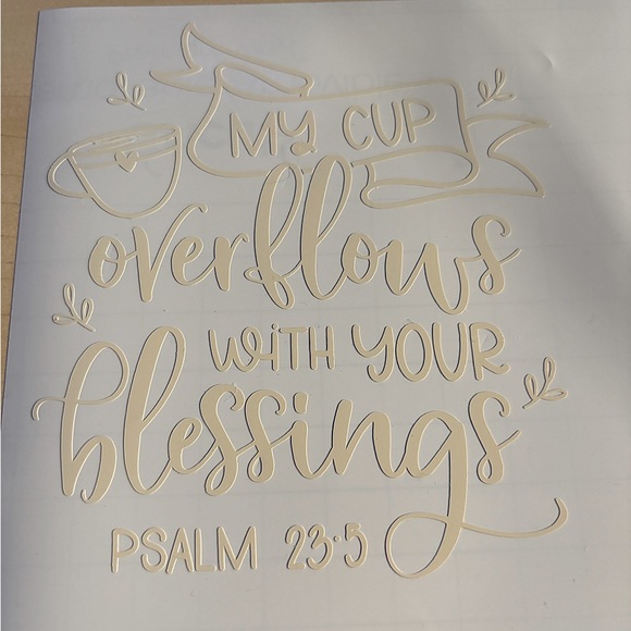 Other | My Cup Overflows With Your Blessingspsalm 235 Bible Verse Quote ...